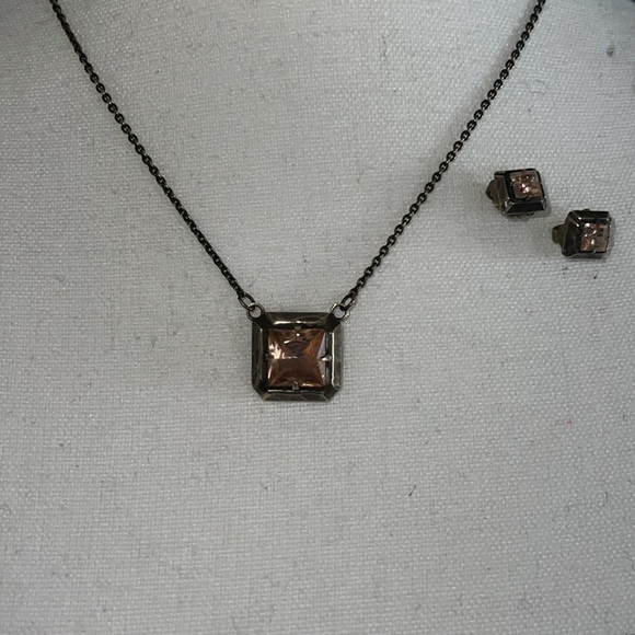 Sorrelli | Jewelry | Sorrelli Necklace And Earring Rose Stone Set In ...